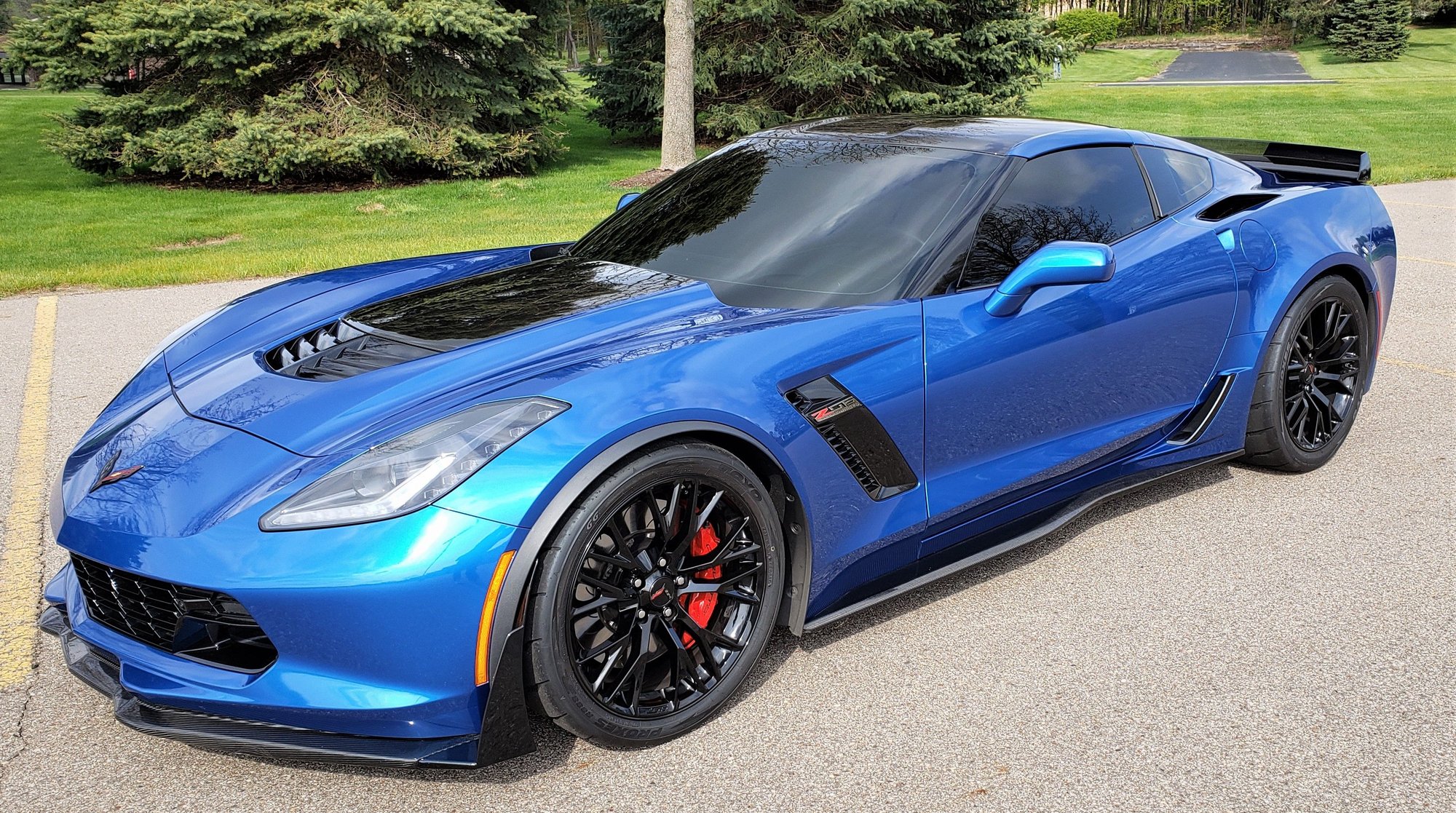 SOLD: 2016 Z06 M7 2LZ Laguna Blue 14K miles Michigan - CorvetteForum ...