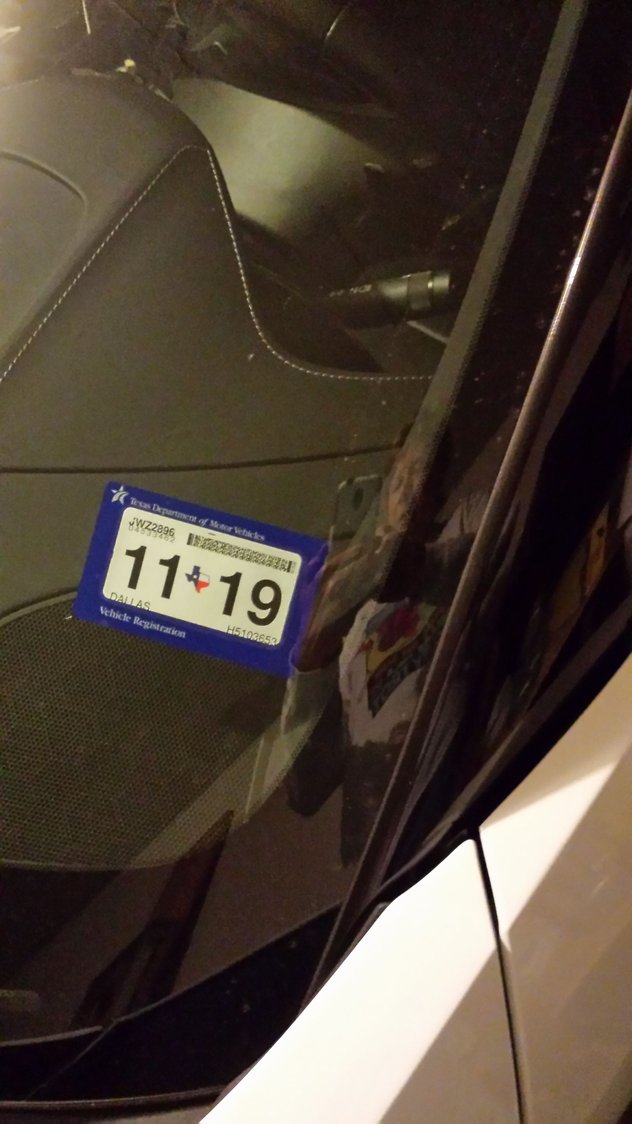 Tips for applying Texas registration sticker? - CorvetteForum ...