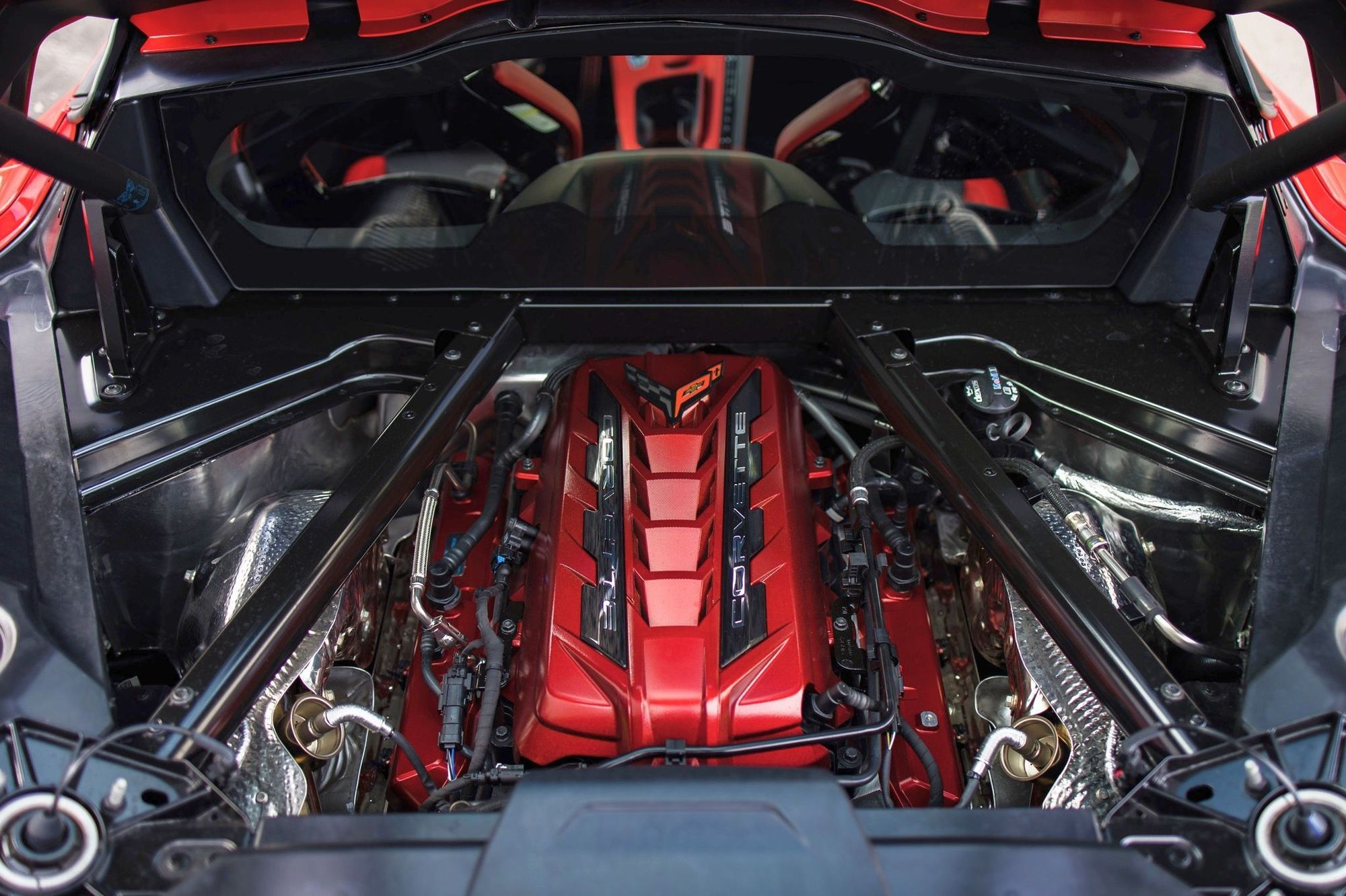 C8 engine cover red - CorvetteForum - Chevrolet Corvette Forum Discussion