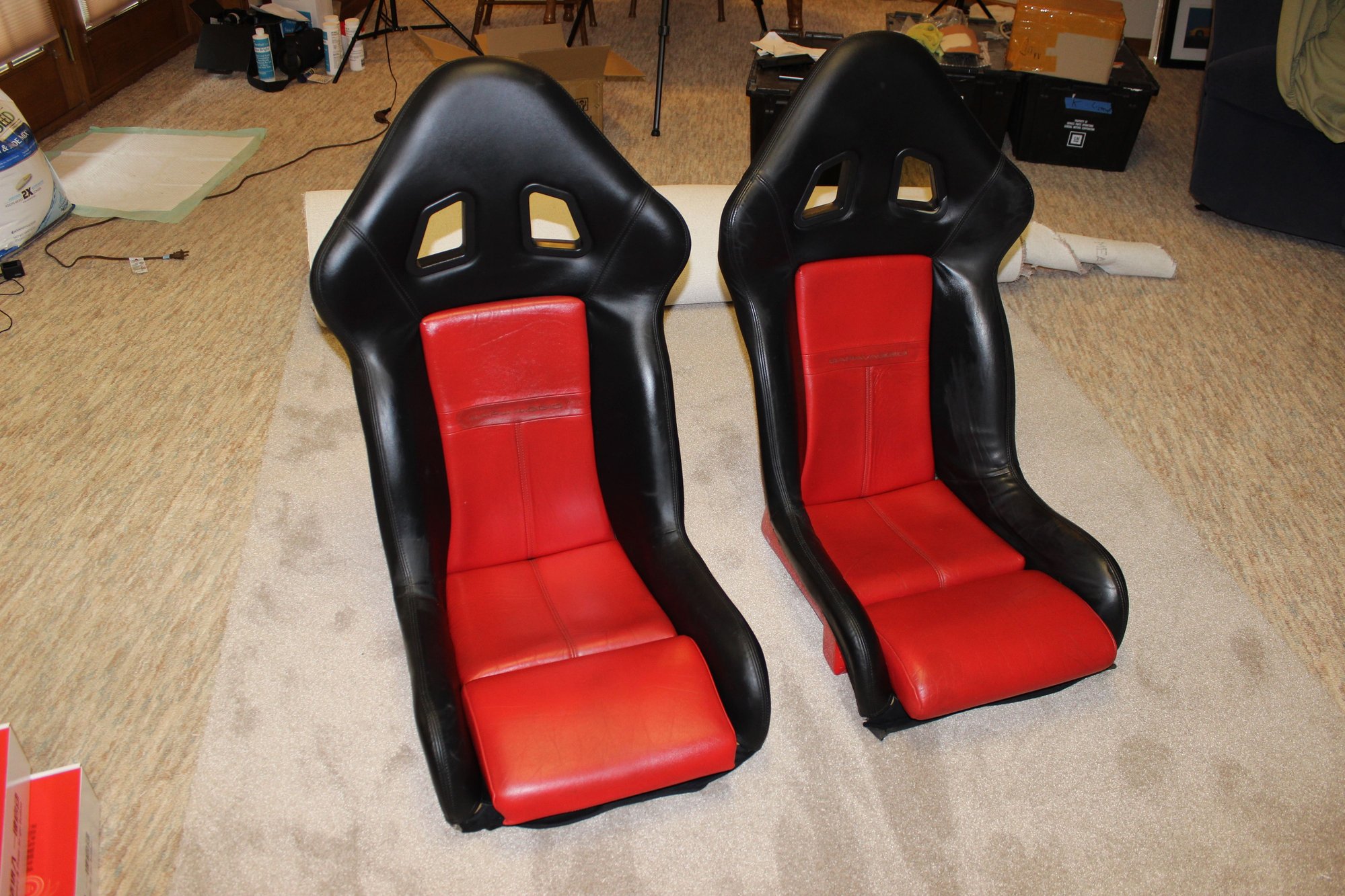 FS (For Sale) Used C6 Corvette Caravaggio Leather Race Seats RED ...
