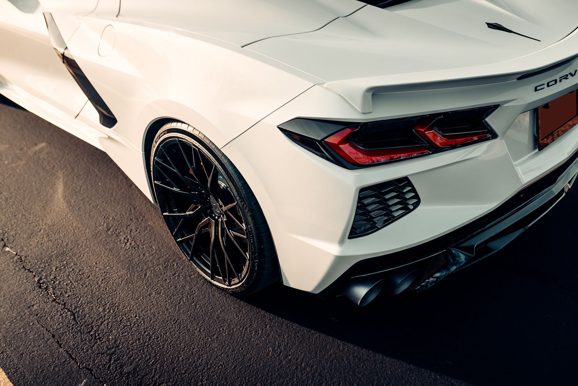 White Pearl Metallic 70th Anniversary Corvette C8 Forgedlite MC20 ...