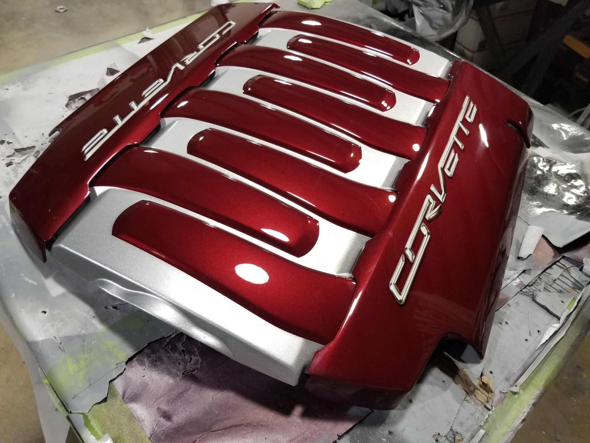 Long Beach Red painted engine covers - CorvetteForum - Chevrolet ...