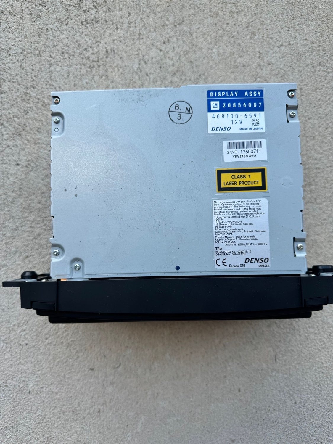 FS (For Sale) 2012 corvette grandsport oem radio head unit ...