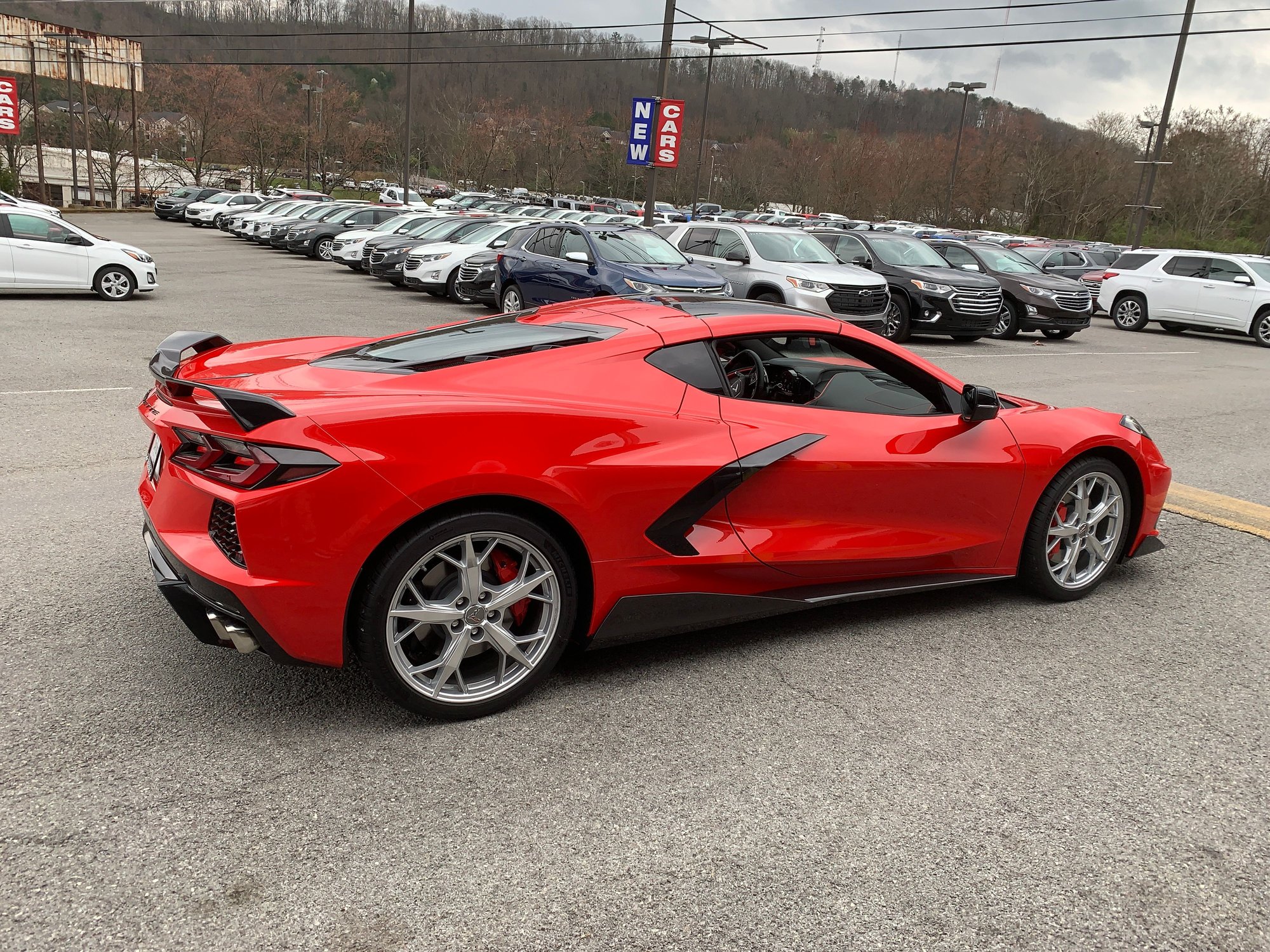 Nice Torch Red C8 with Carbon Fiber upgrades - CorvetteForum ...