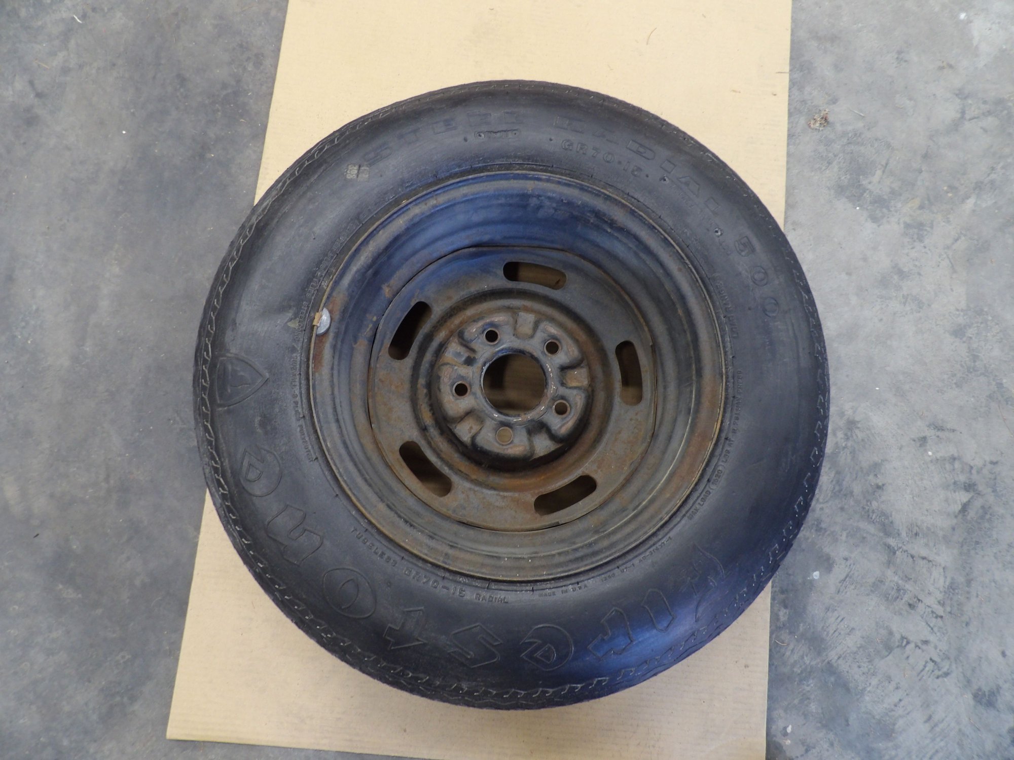 FS (For Sale) Firestone Steel Radial 500 on Corvette Rally Wheel - CorvetteForum - Chevrolet ...