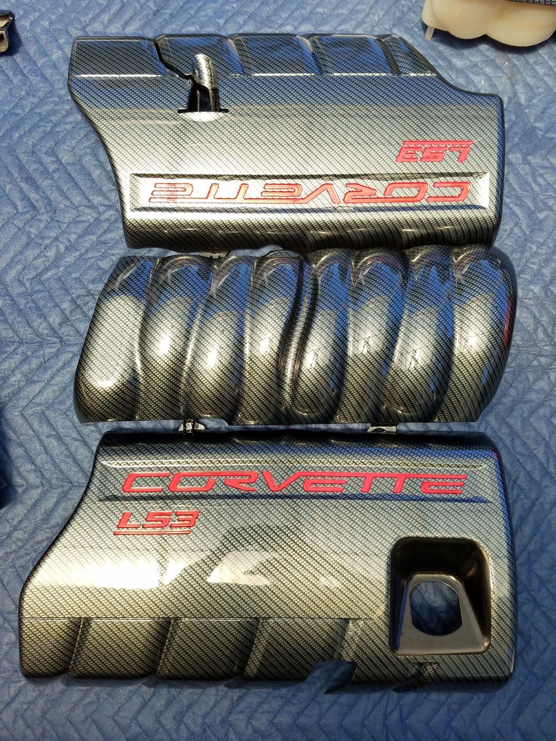 FS: LS3 Hydrographics Carbon Fiber engine covers, air cleaner, etc ...