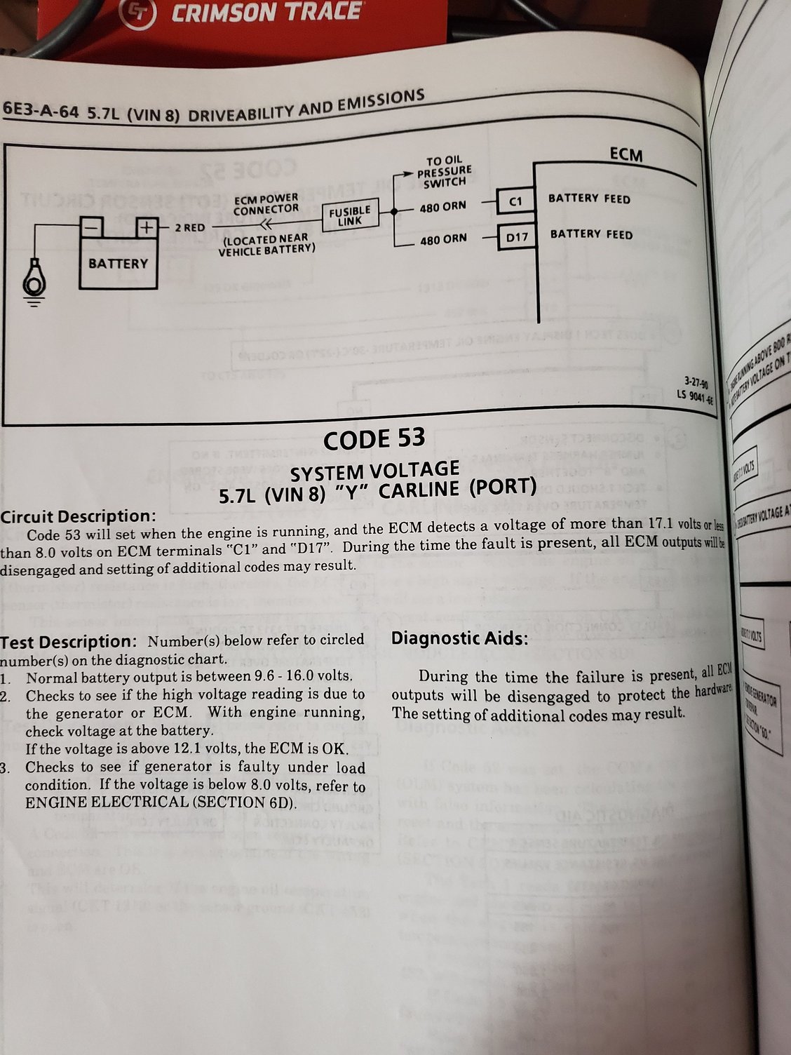1991 L98 Code 42 & 53 FSM code chart - CorvetteForum - Chevrolet ...