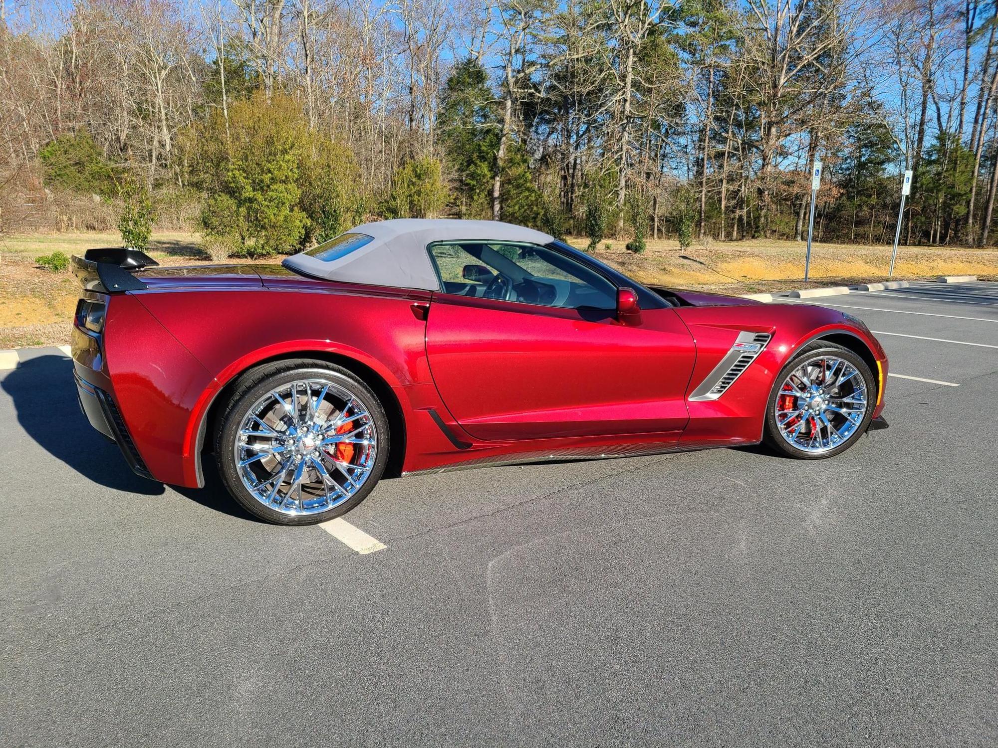 FS (For Sale) 2017 C7 Z06 Convertible LT4 8A 3LZ Long Beach Red Metallic Tintcoat 10,300mi ...