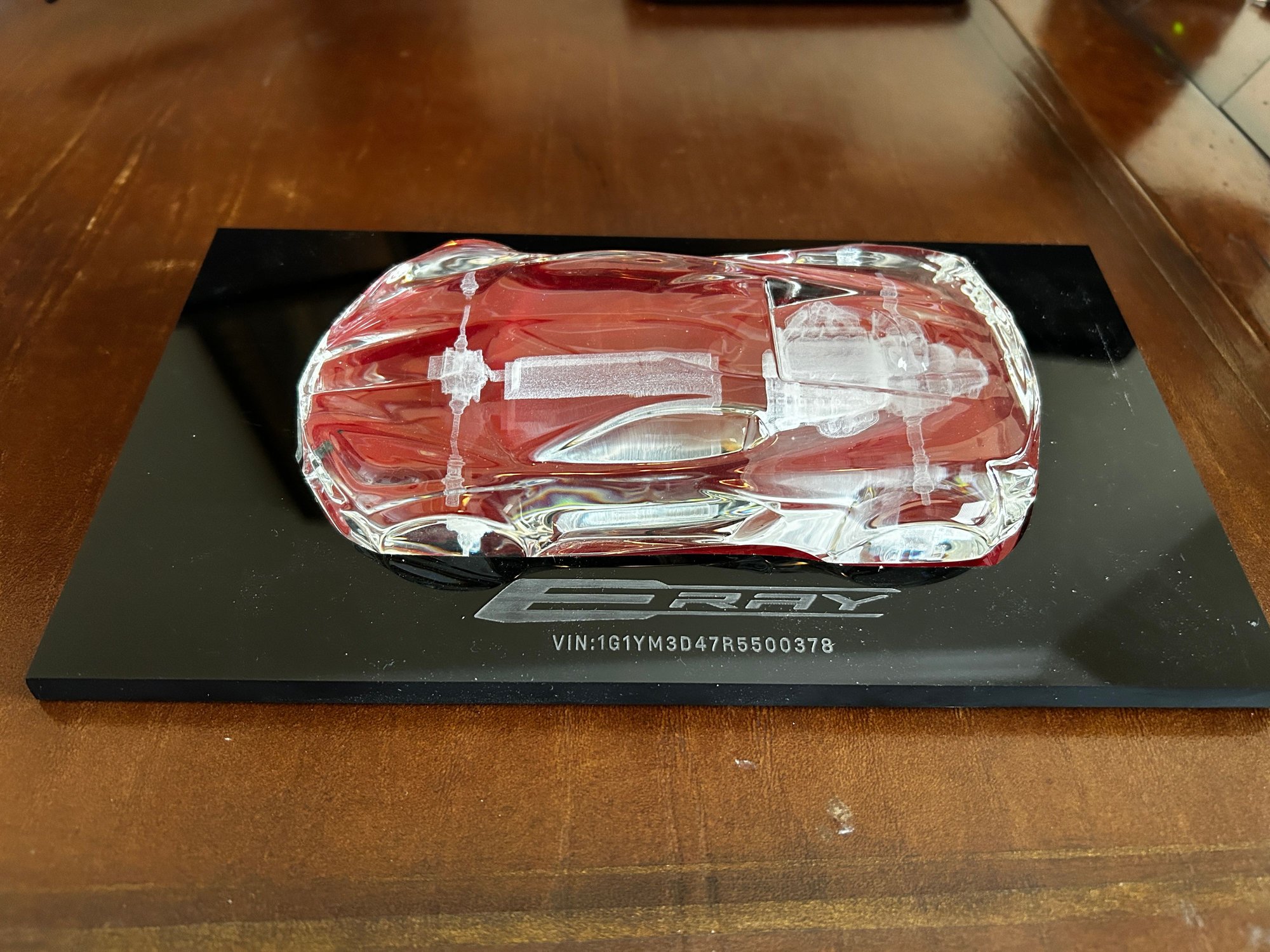 FS (For Sale) 2024 Corvette C8 Speed Shape Model Owners Gift in Red ...