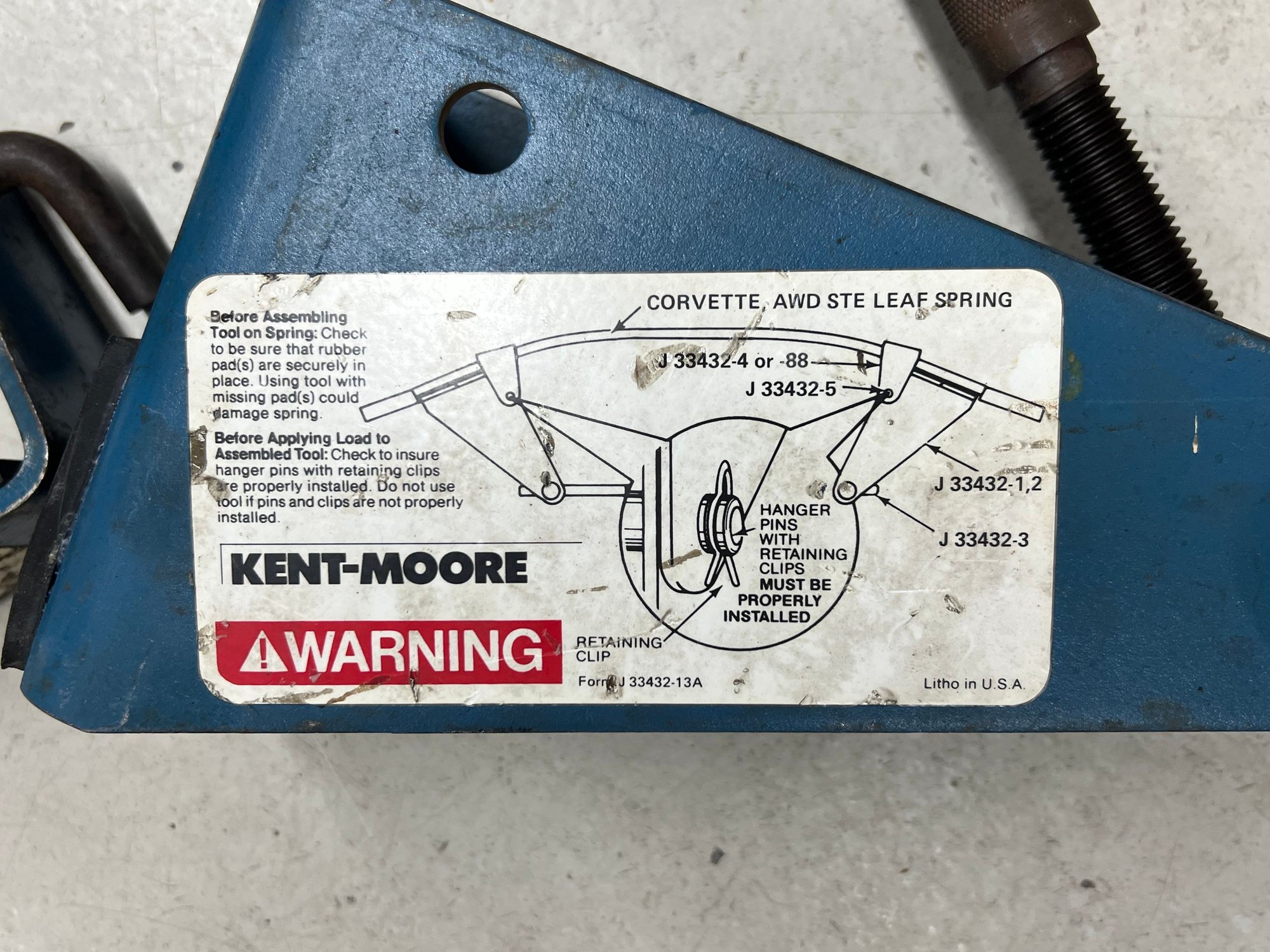 FS (For Sale) Kent-Moore Transverse Leaf Spring Compressor ...