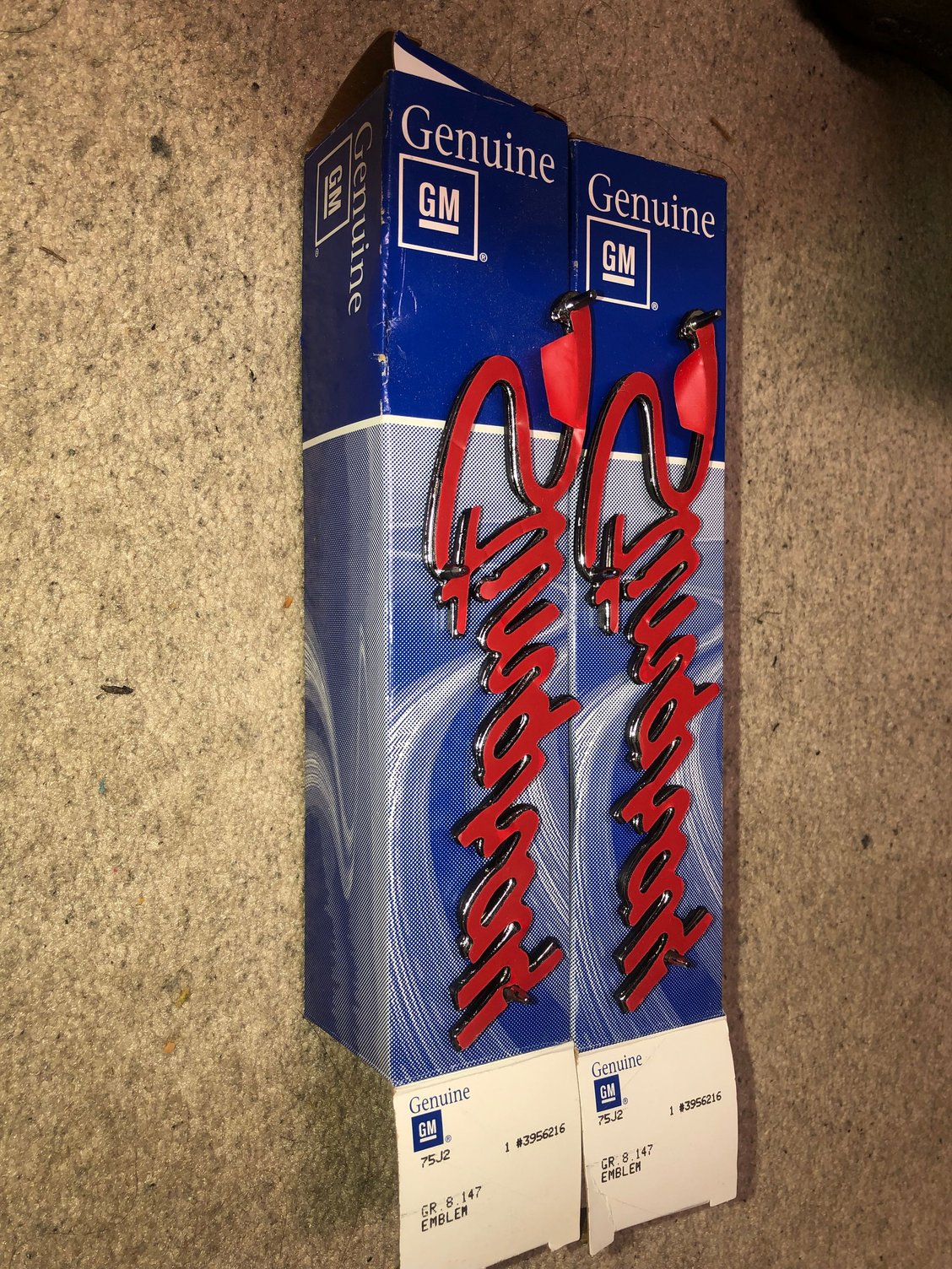 FS (For Sale) Corvette Fender Script 1975 1976 NOS Pair - CorvetteForum ...