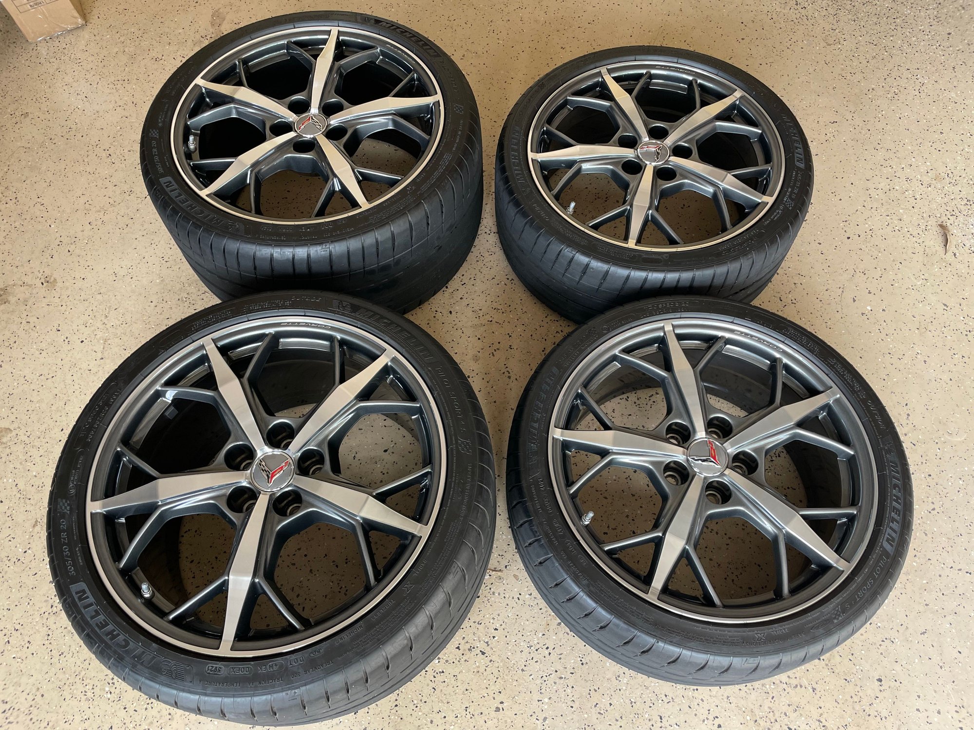 FS (For Sale) Set of Spectra Grey Trident Wheels and Tires ...