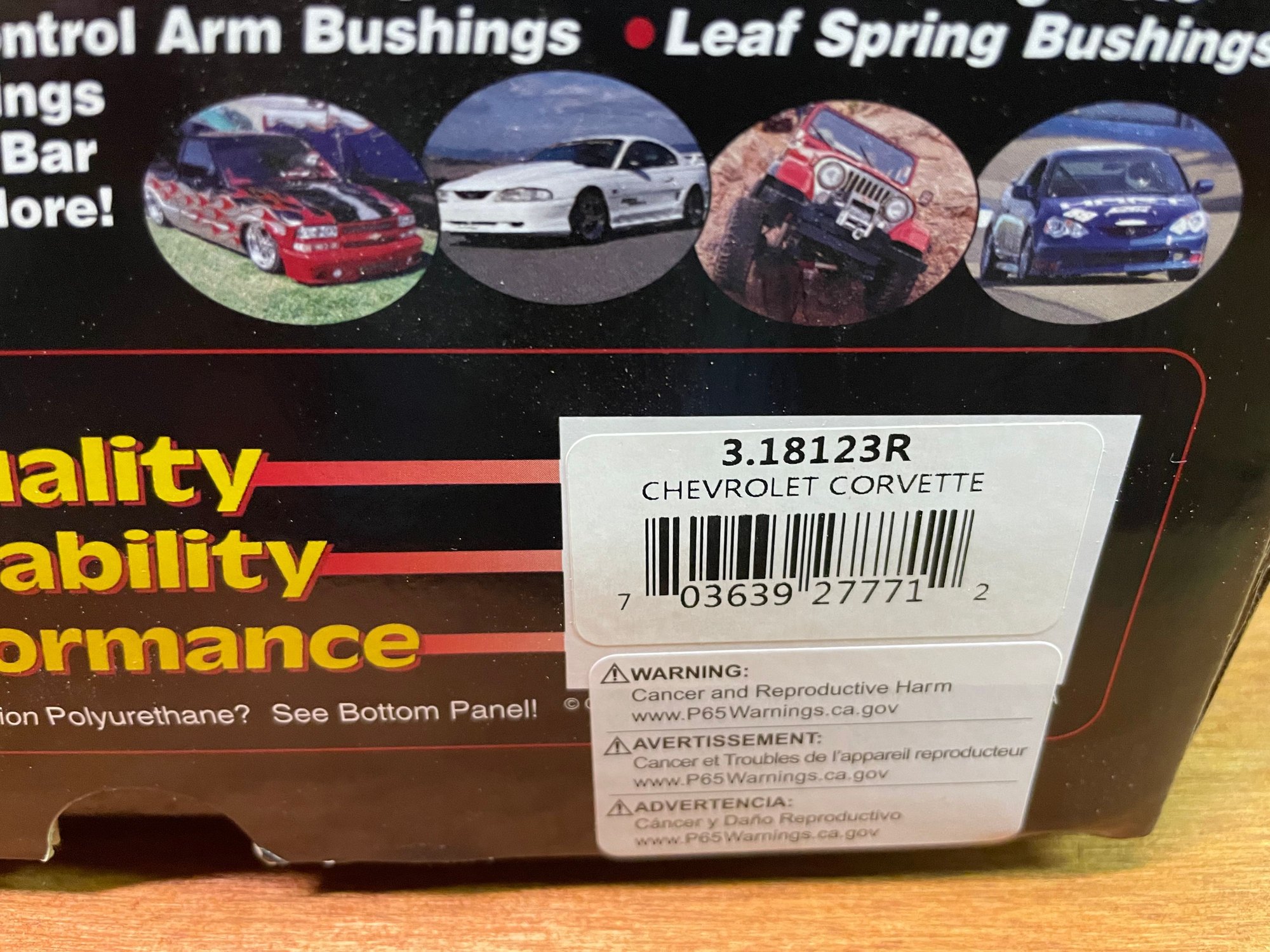 FS (For Sale) SOLD!! Brand New Master Set of Red Poly Bushings for 63 ...