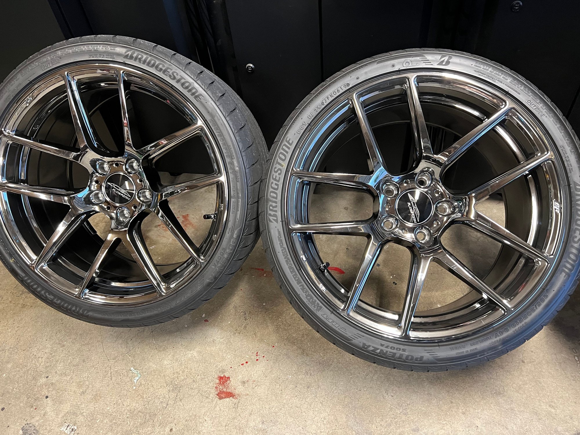 FS (For Sale) C7 z06 with CCB Ace alloy Black chrome AFF02 set with ...
