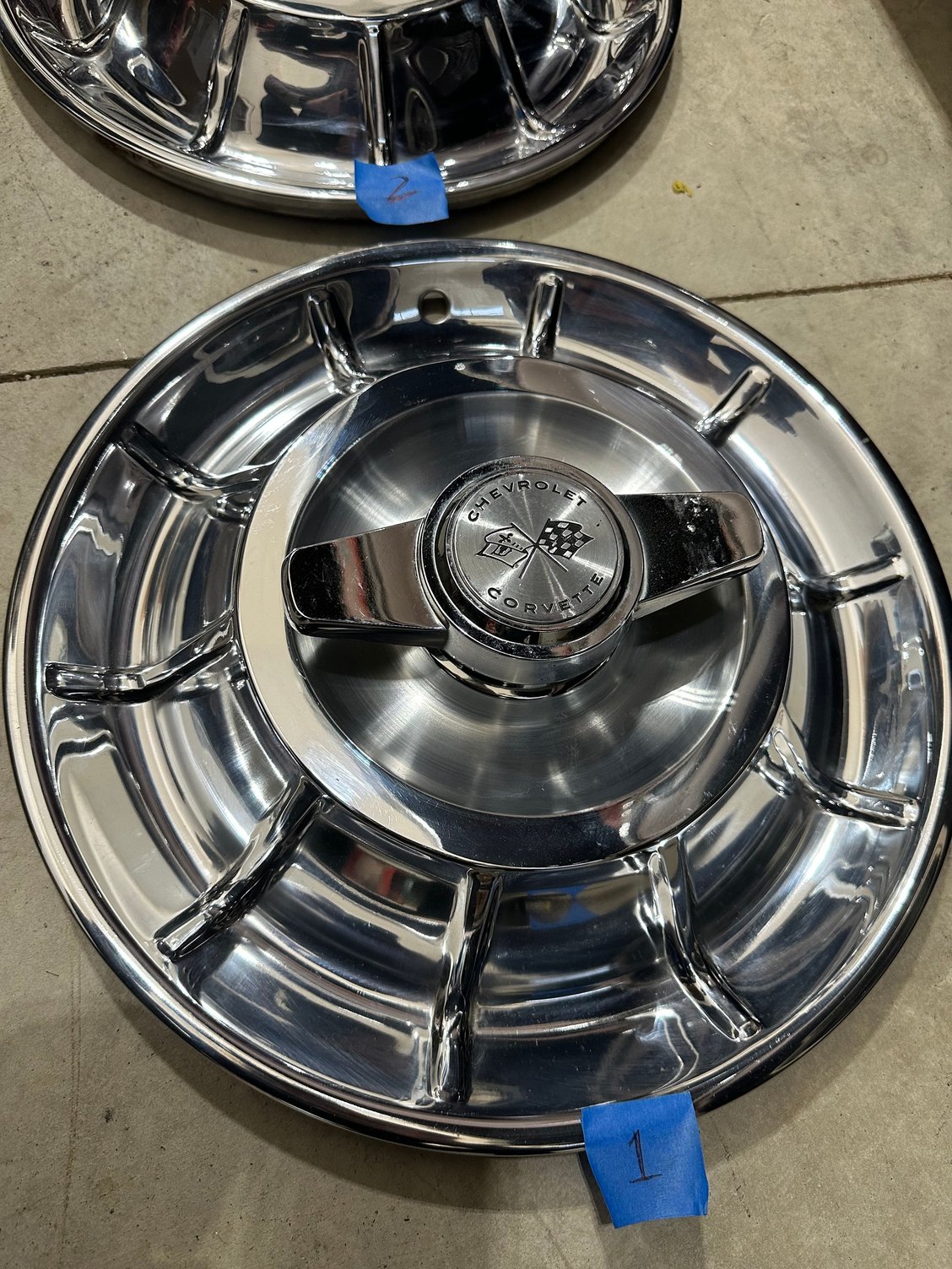 FS (For Sale) Very nice set 56-58 hubcaps - CorvetteForum - Chevrolet ...