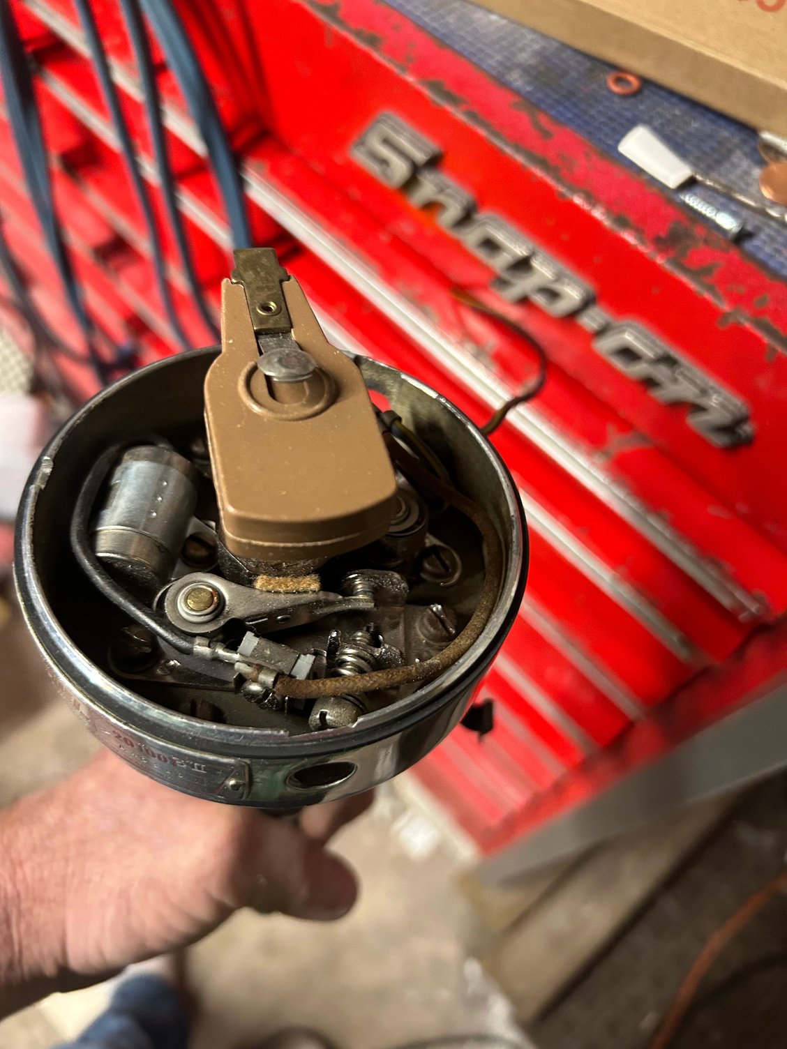 FS (For Sale) Accel Dual points distributor with blue Max wires. Tach ...