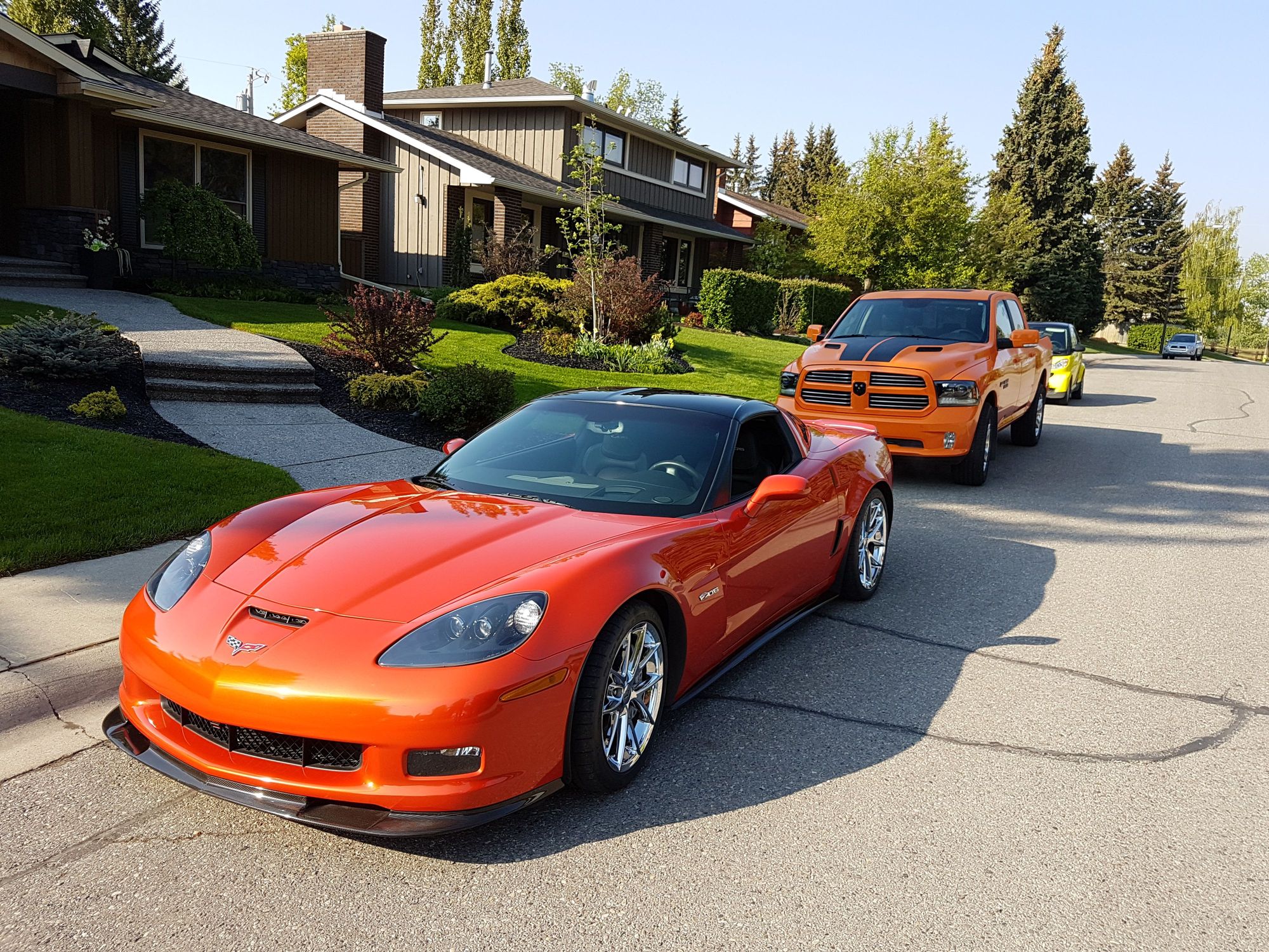 Z06 Atomic orange vs Daytona sunset orange metallic photos ...
