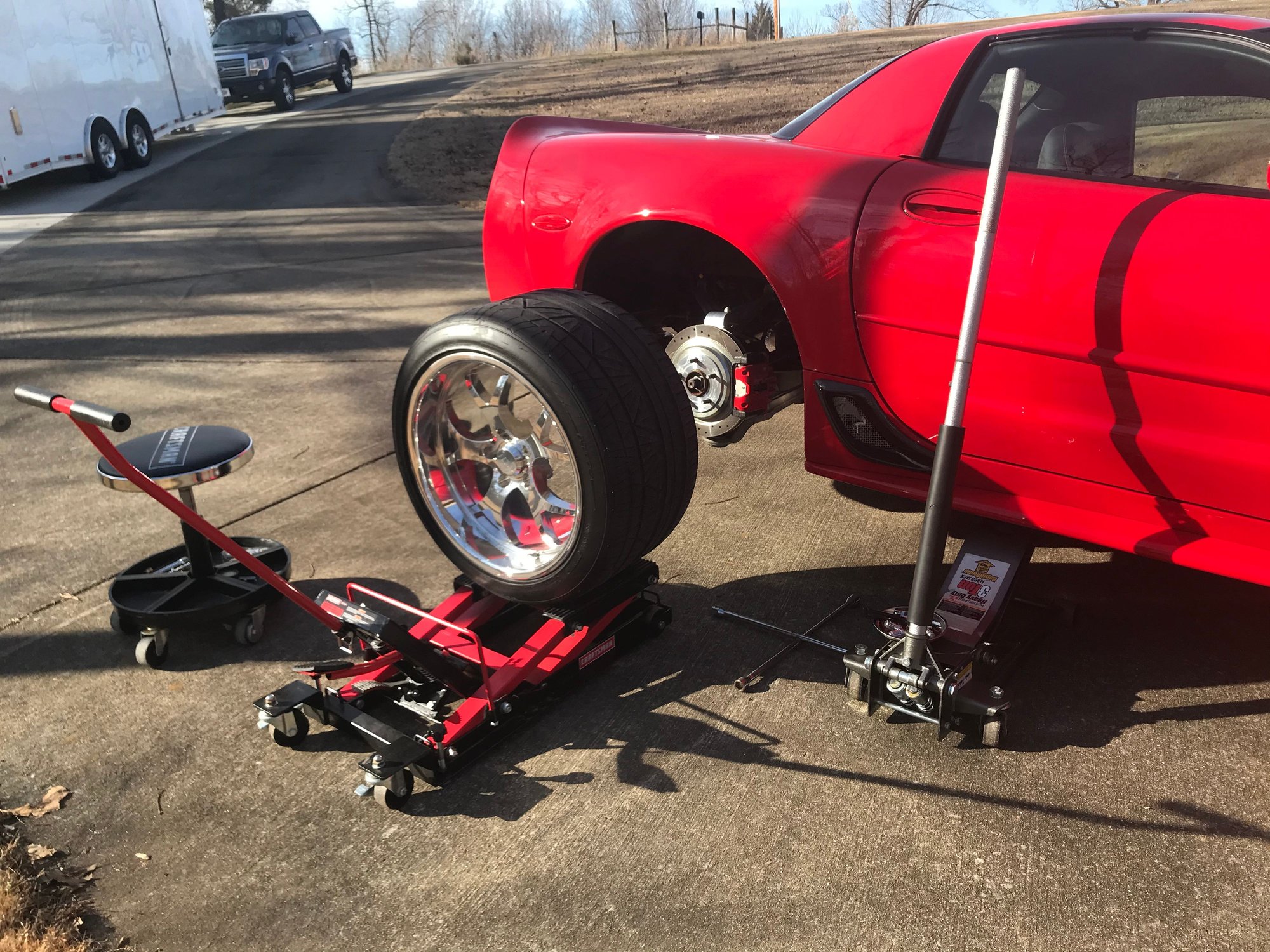Strake's New Homemade Wheel Dolly for EASY wheel removal/ install ...
