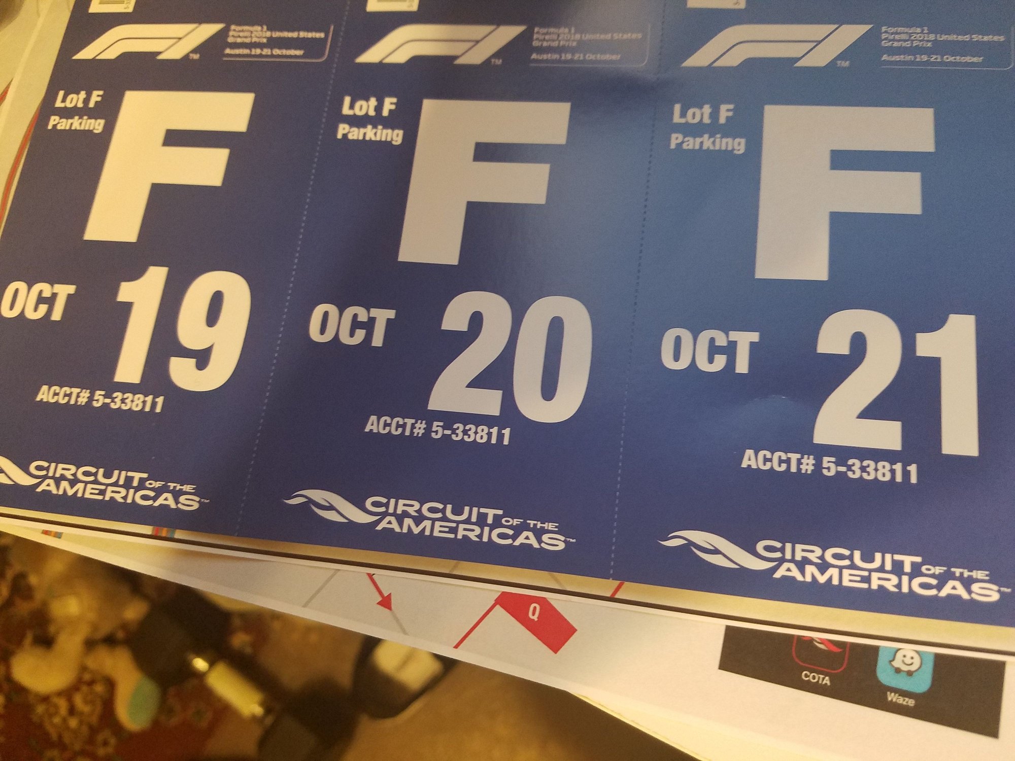 FS: F1 Parking Passes - CorvetteForum - Chevrolet Corvette Forum Discussion
