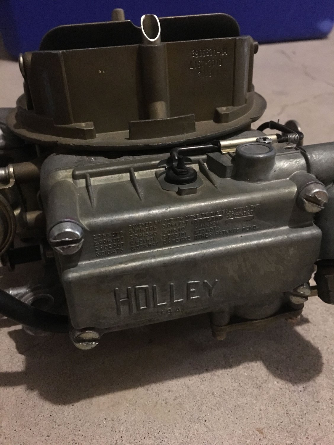 Help Identifying Holley 3810 Carb Date Code - CorvetteForum - Chevrolet ...
