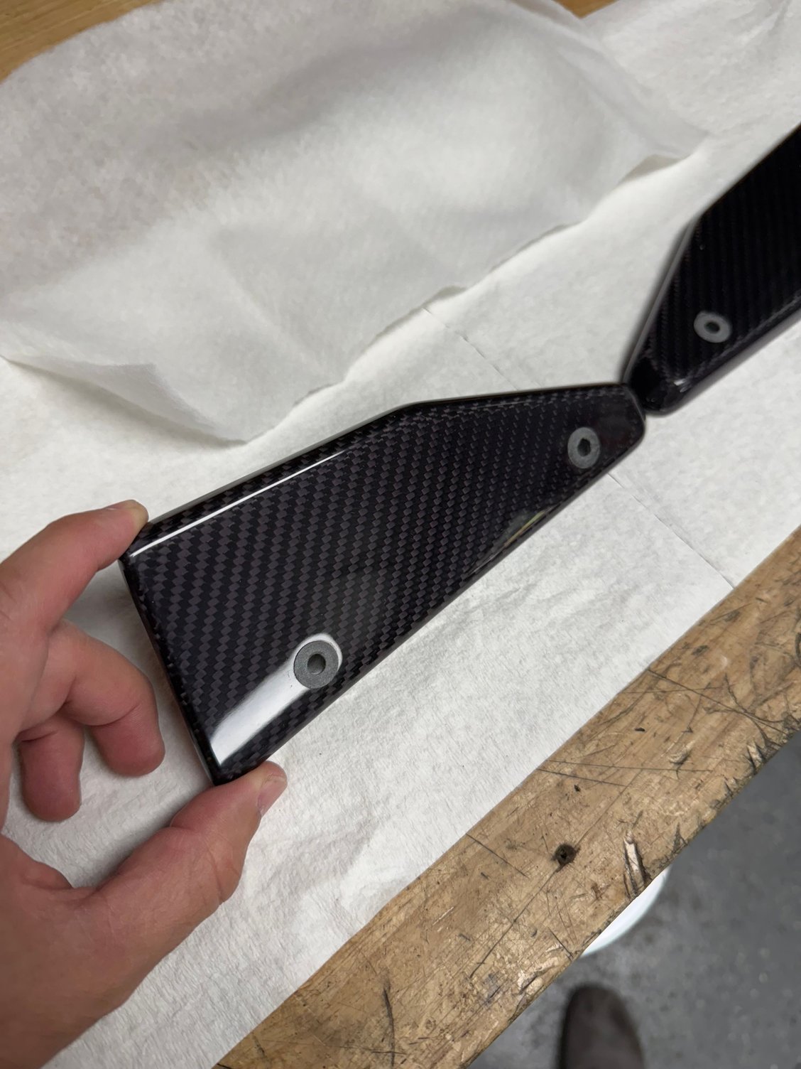 FS (For Sale) Stage 2 OEM front splitter CARBON FIBER end plates ...