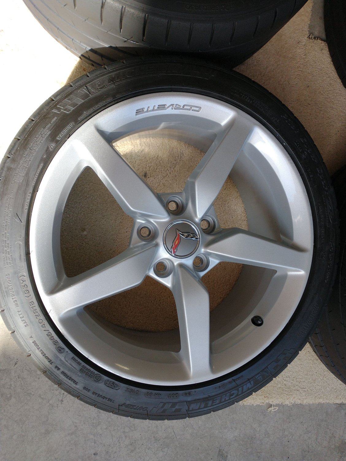 FS (For Sale) SOLD!! Corvette C6 OEM Wheels (18"-19") and tires ...
