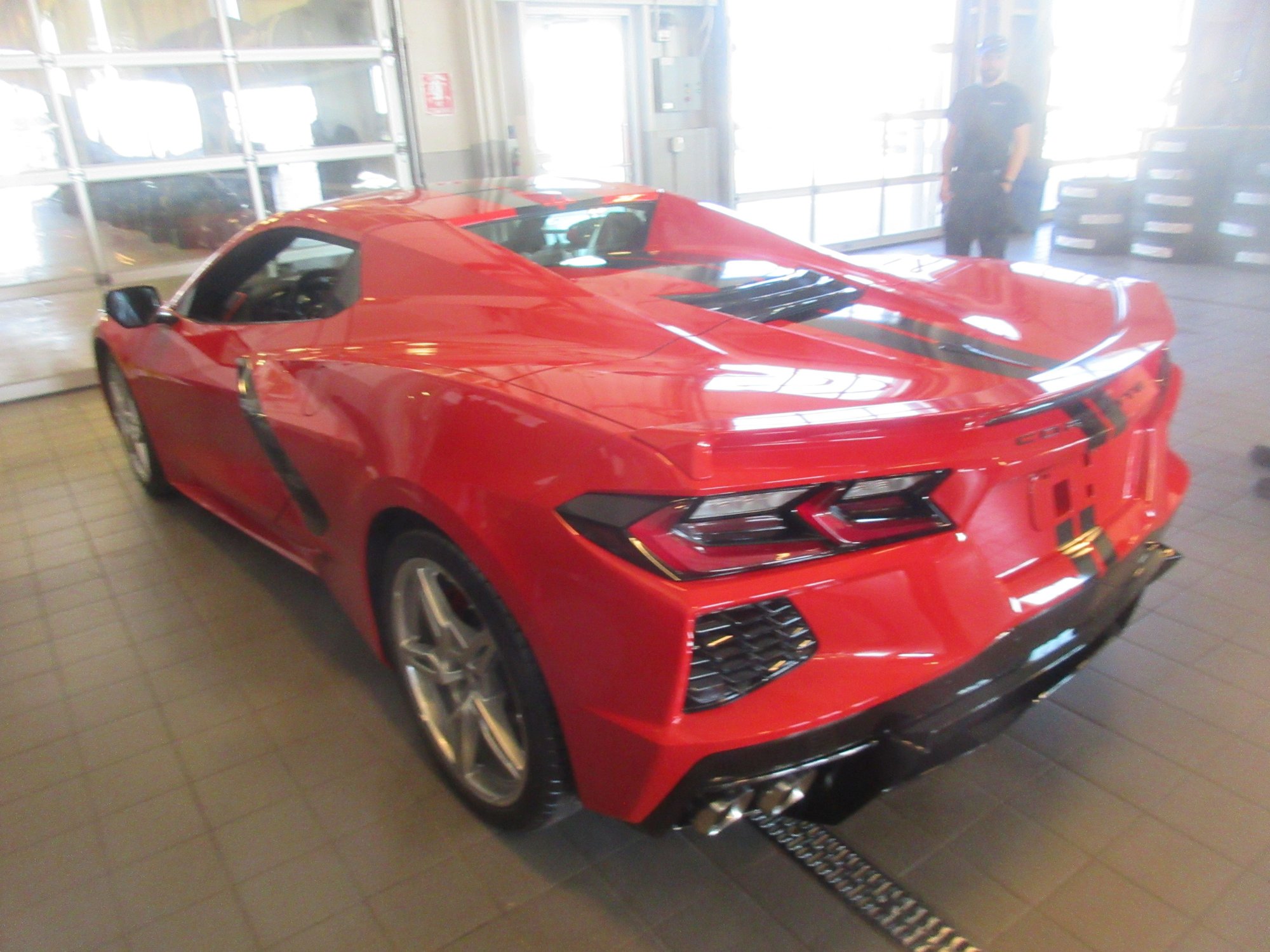 how do you remove the front license plate bracket mounted on a c8 ...