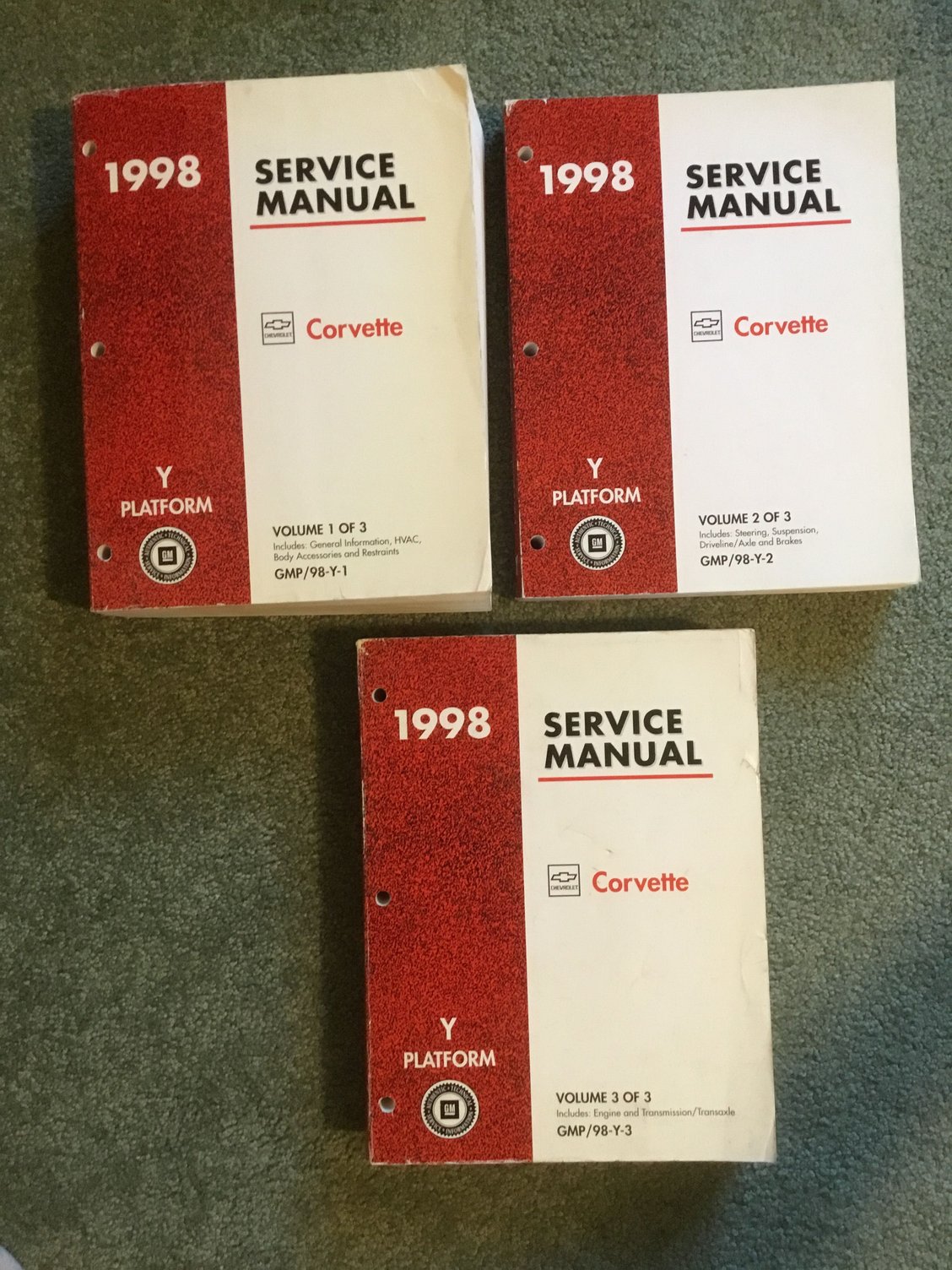FS (For Sale) GM OEM 1998 Service/Shop Manuals - CorvetteForum ...