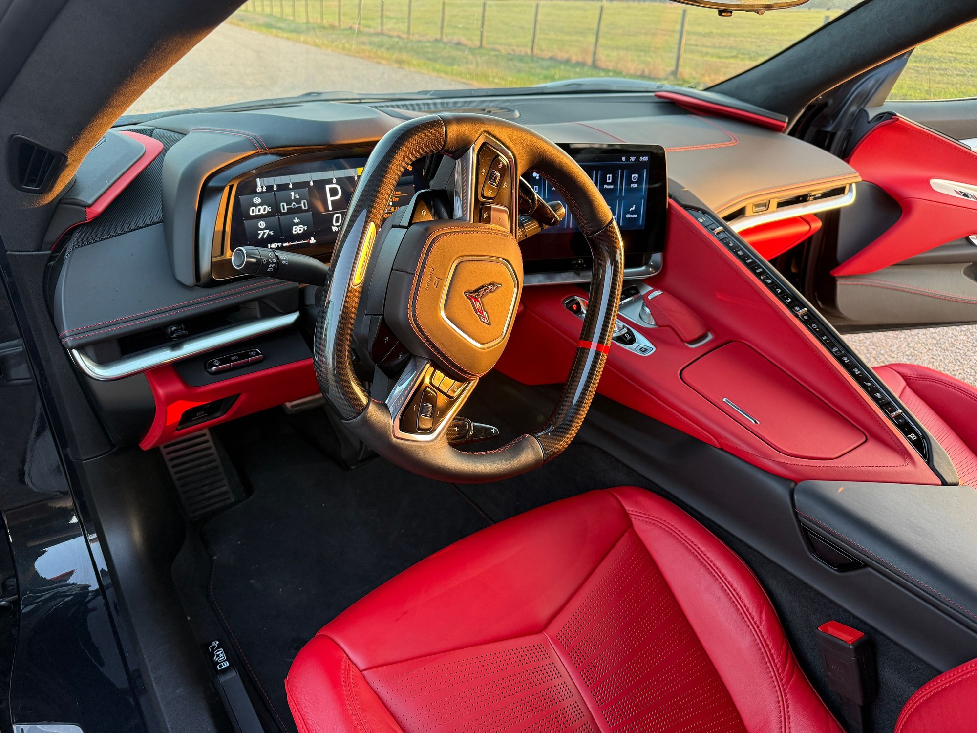 2024 Carbon Metallic Black z06 red interior, carbon FS - CorvetteForum ...