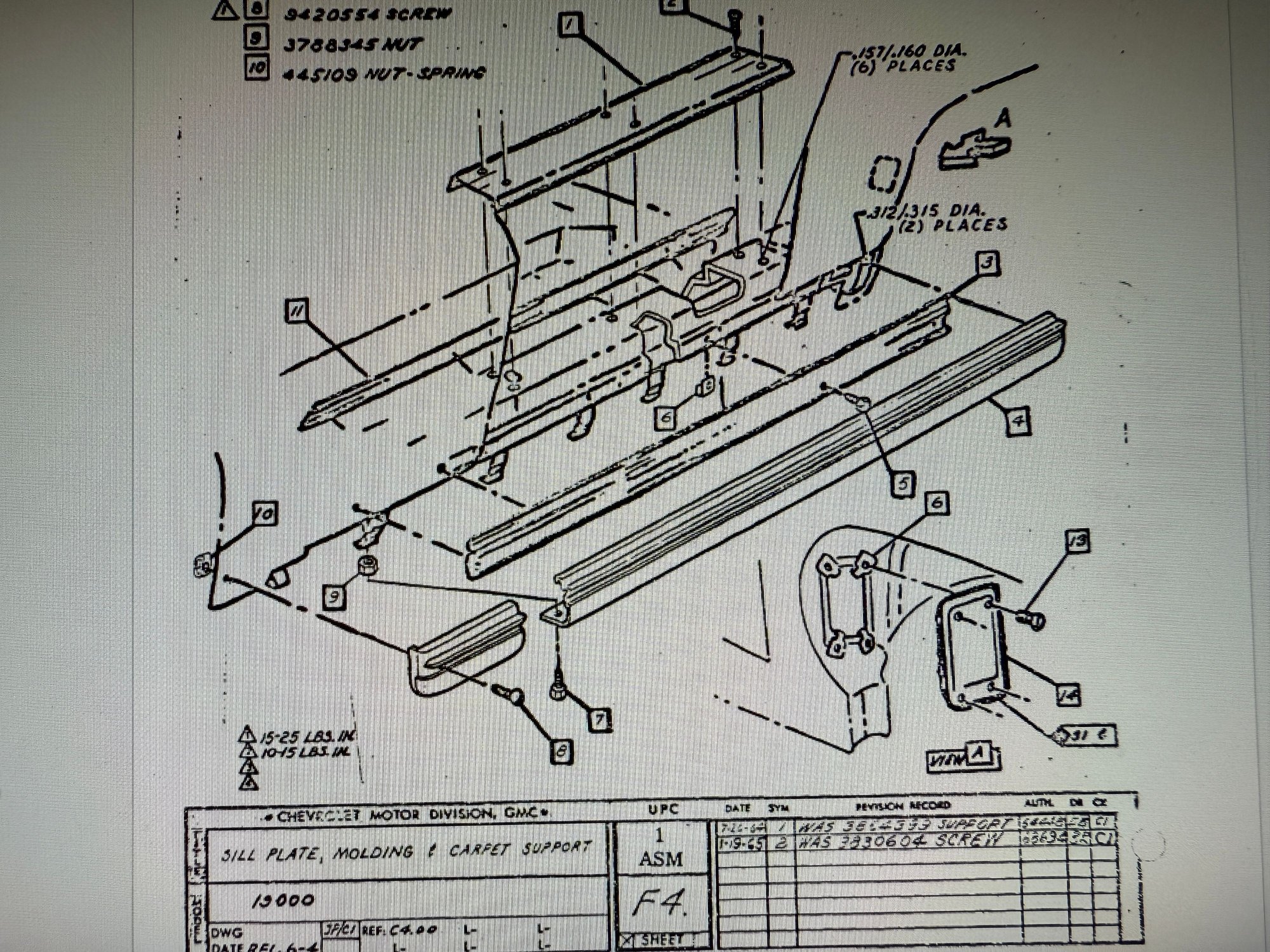 C2 Sill plate screws and spring nuts question - CorvetteForum ...