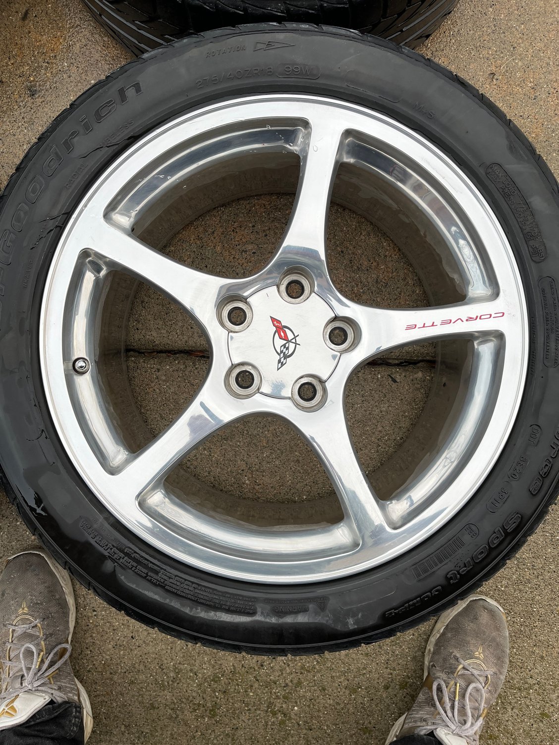 FS (For Sale) OEM 5 Spoke Wheels - CorvetteForum - Chevrolet Corvette ...