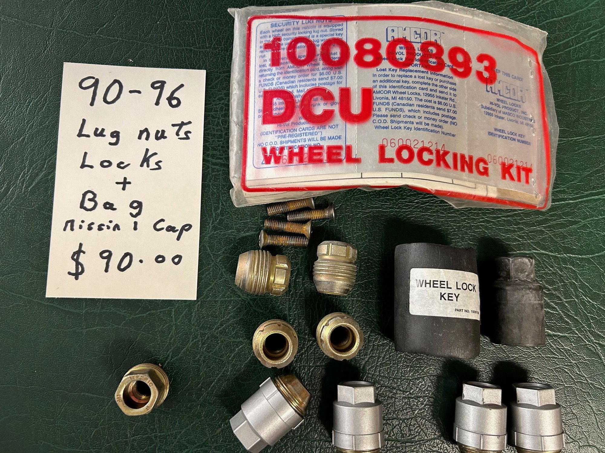 FS (For Sale) 90-96 Lug nuts, Wheel locks, Key and bag set ...