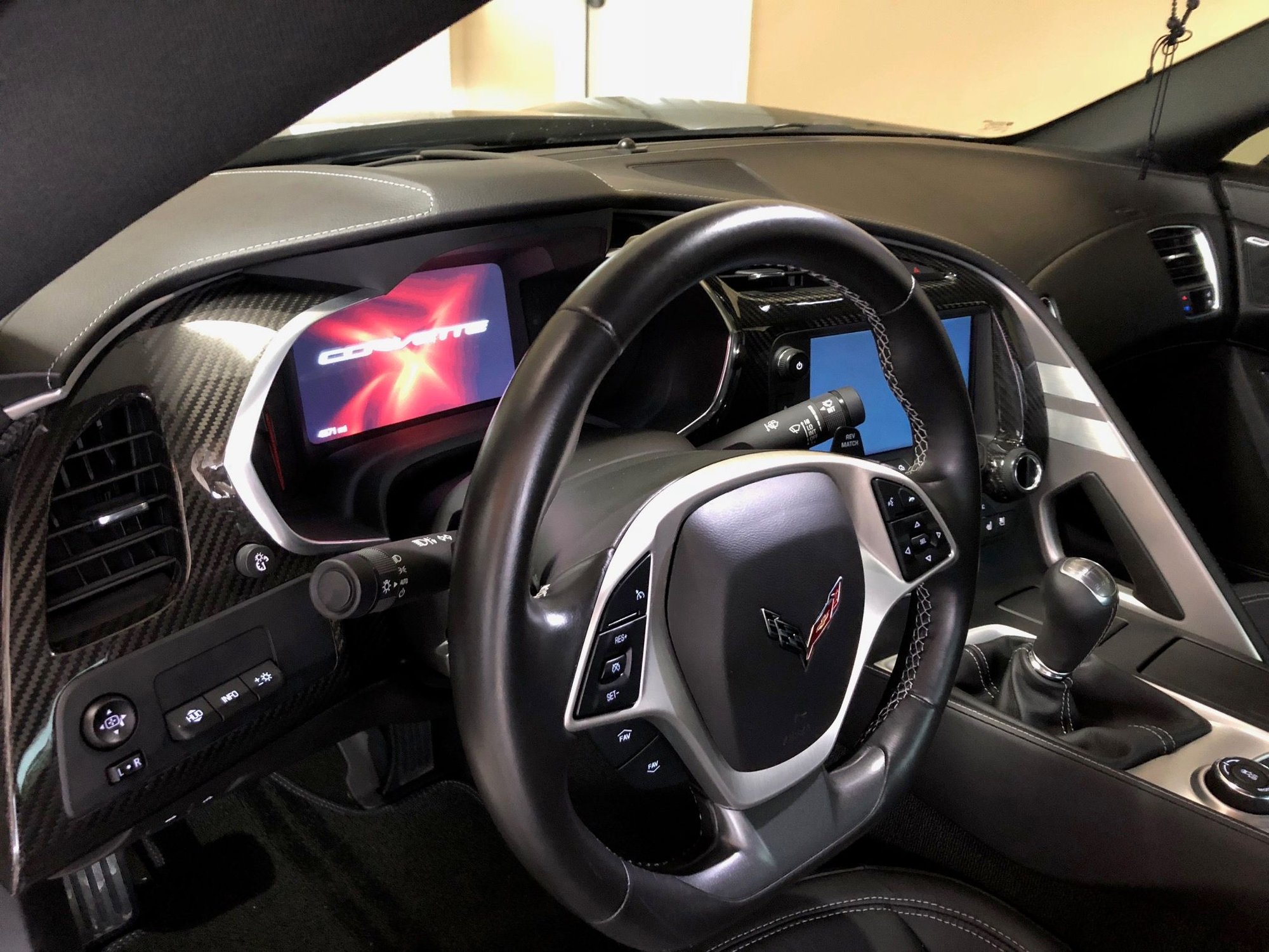 C7 Carbon Fiber instrument panel upgrade finish question ...