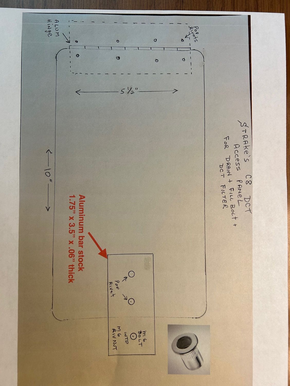 Strake's Easy Access Panel for DCT Service - CorvetteForum - Chevrolet Corvette Forum Discussion