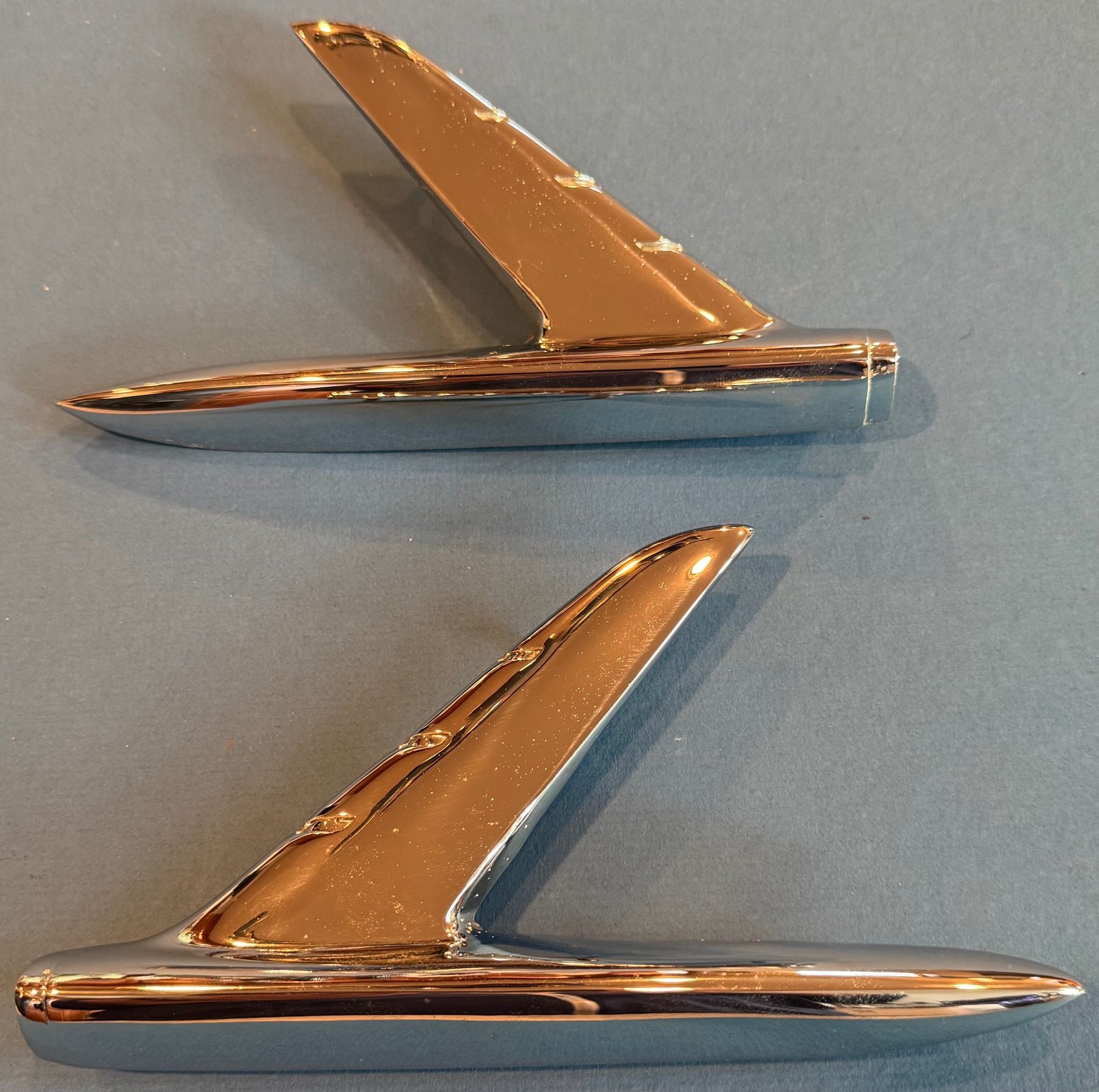 FS (For Sale) 1953-55 Original Side Gullwing Trim Pair - CorvetteForum ...