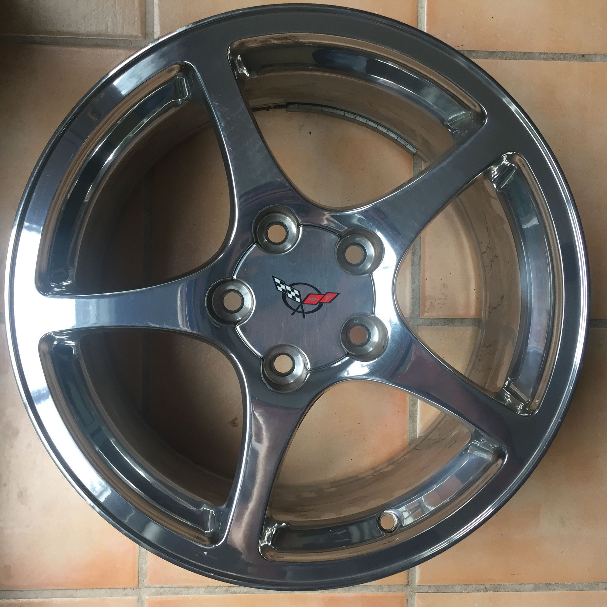 For Sale: 2000-2003 Polished Aluminum OEM Wheel Set - CorvetteForum ...