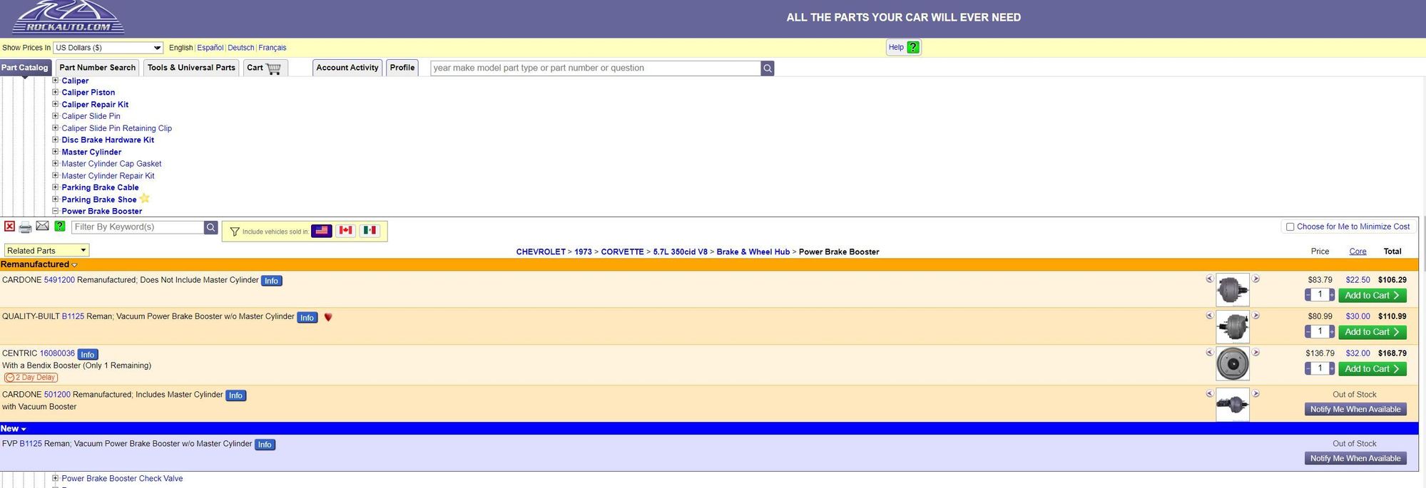 Reman Power Brake Booster from NAPA - CorvetteForum - Chevrolet Corvette Forum Discussion
