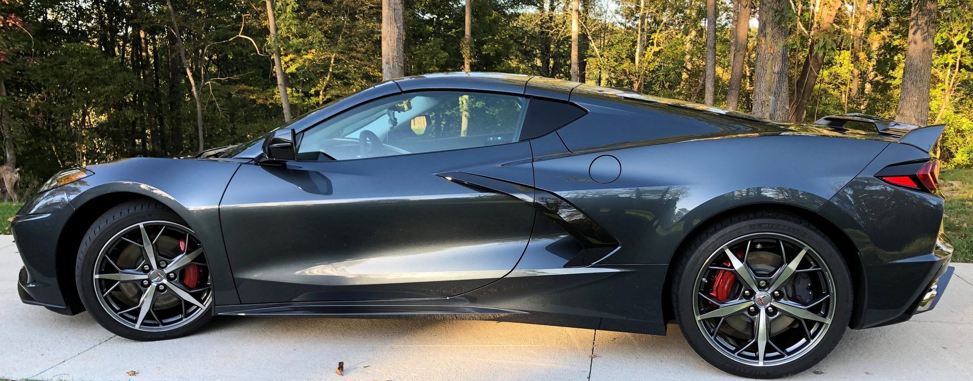 FS: 2021 C8 Coupe 3LT. Shadow Gray Metallic. Sky Cool Gray Interior ...