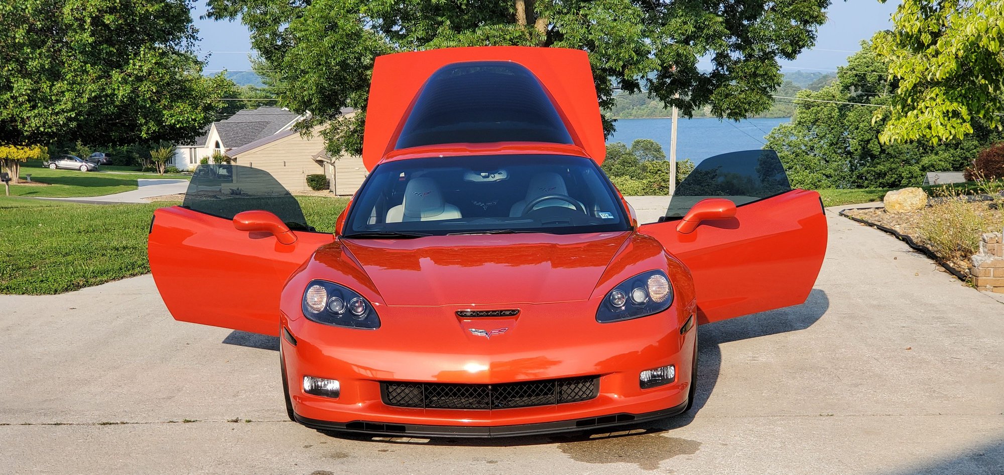 Torch red with cyber cyber grey headlights? - CorvetteForum - Chevrolet ...