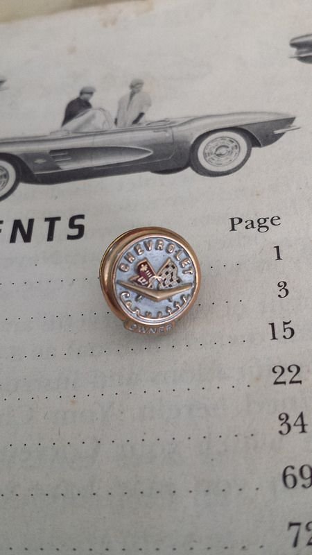 '63 Corvette "owner" lapel pin - CorvetteForum - Chevrolet Corvette ...