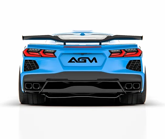 The much awaited spoiler is here for you all - the c8 agm cf z06 style ...