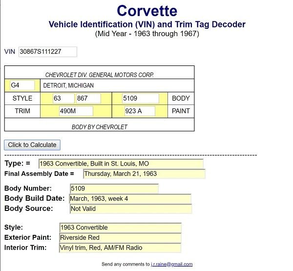 Help decoding my 63 convertible - CorvetteForum - Chevrolet Corvette ...