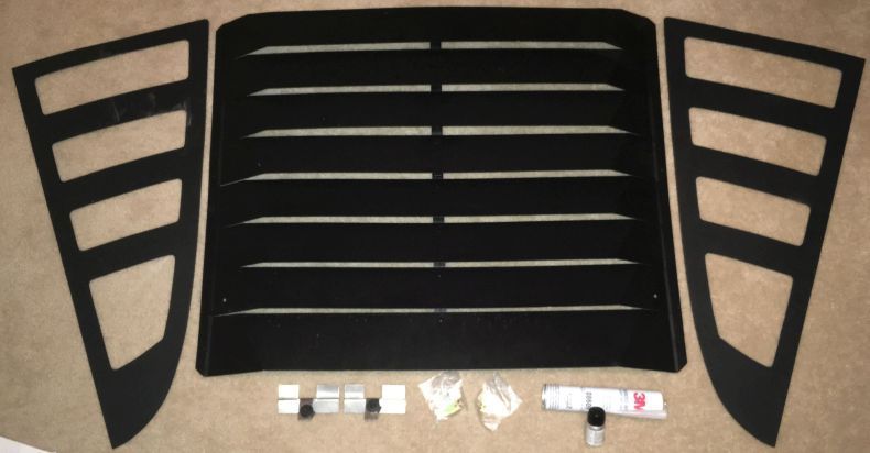 FS (For Sale) Corvette C4 Rear Window Louvers 84-95 Astra Hammond 10524 ...