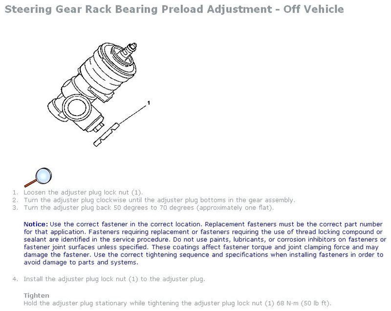 Steering rack adjustment bolt - CorvetteForum - Chevrolet Corvette ...