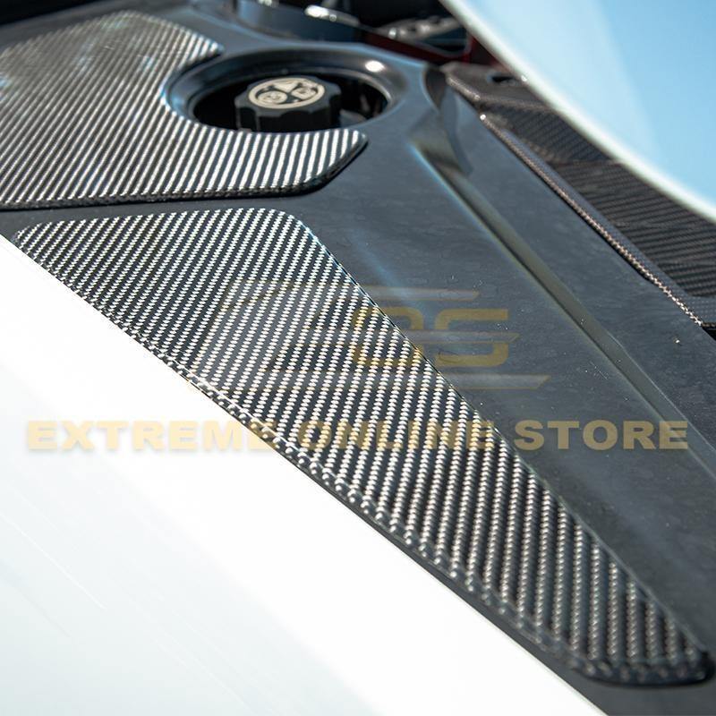 Corvette C8 Carbon Fiber Engine Bay Panel Overlay Accents Covers ...