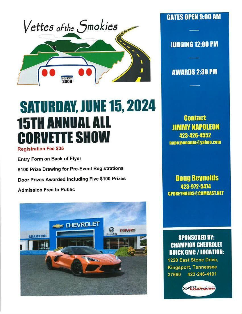 Vettes of the Smokies 14th Annual All Corvette Show - CorvetteForum ...