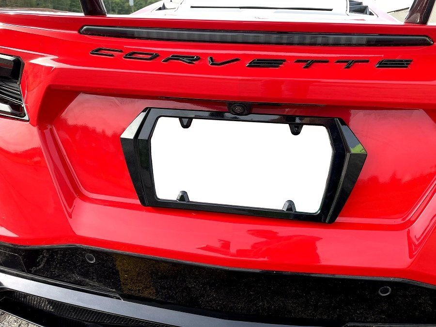 2020-2022 c8 corvette painted rear license plate frame - CorvetteForum ...