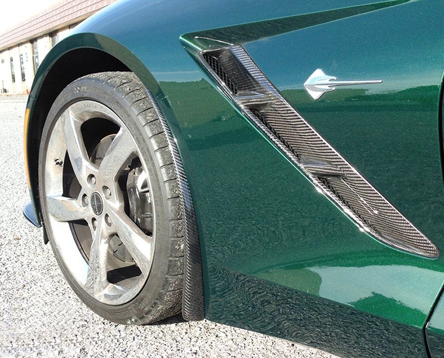 2014-2019 C7 Corvette Front Splash Guard 2 pcs set High Gloss or Matte ...