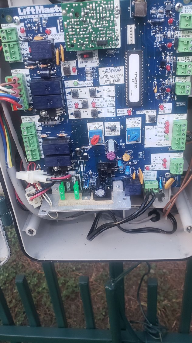 Connecting a Liftmaster MG1300 Magnectic Lock to a Liftmaster LA412 ...