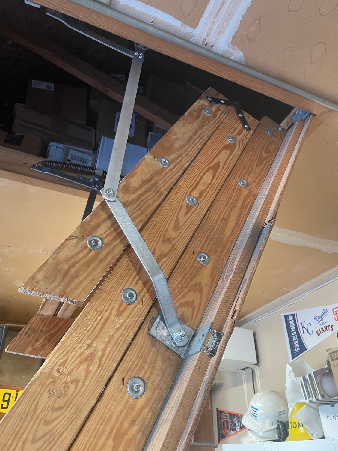attic ladder hinge broken - DoItYourself.com Community Forums